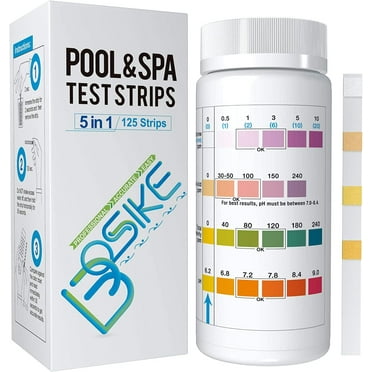 6 in 1 Pool and Spa Test Strips Kit | 50 Accurate Water Quality Testing ...
