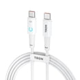 RGHJAR-USB C-C Charger Braided Cable,60W,6 Feet, LED Light, High-Speed ...