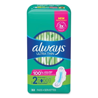 Always Maxi Size 2 Long Super Pads with Wings (90 ct.) - Walmart.com