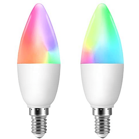 Smart Candelabra Bulbs E12 Base Color Changing Dimmable Chandelier ...