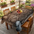 Countryside Barn Door Table Cloth 52x70in, Waterproof Rectangle ...