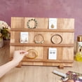 1set 3 Layer Wood Display Stands Rectangle Jewelry Organizer Holder ...