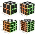 Fast Rotating Magic Cube Set 2x2, 3x3, 4x4, 5x5 with Carbon Fiber ...