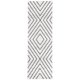 SAFAVIEH Adirondack Evonne Geometric Area Rug, Ivory/Grey, 6' x 6 ...