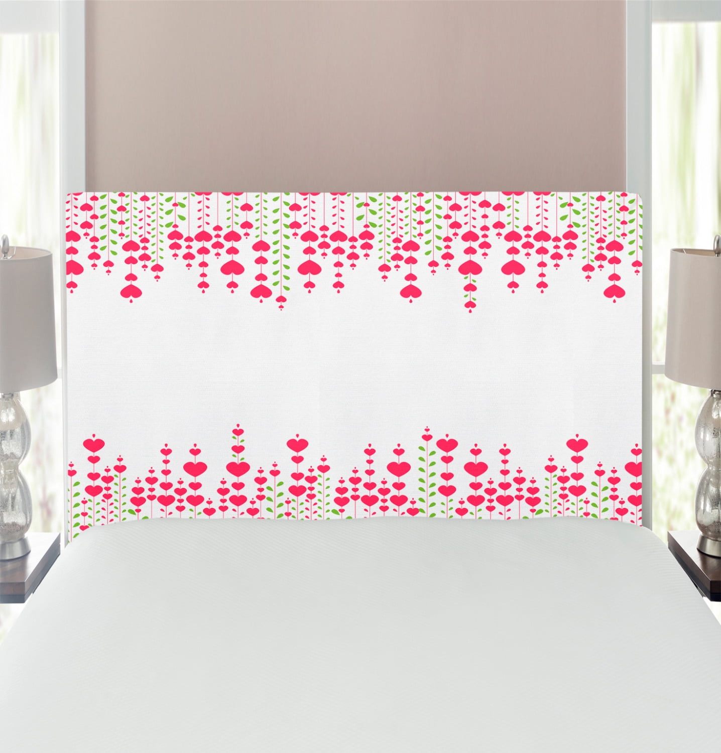 Love Headboard, Heart Bouquet Plants Leaves Creativity Valentine's ...