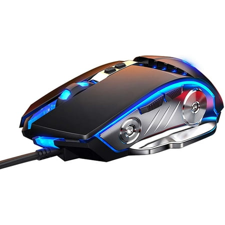 Gaming Mouse Wired, Ergonomic Computer Mice with 7 Programmable Buttons ...