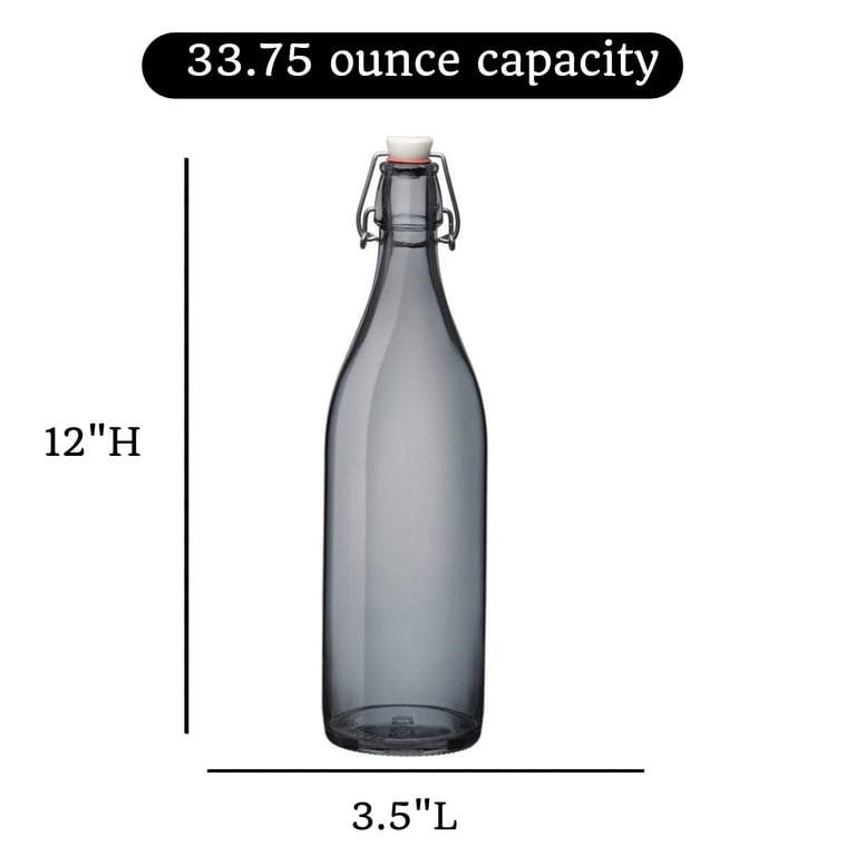 Hermetic Seal Water Bottles Bormioli Rocco Moresca Glass Bottles Set Of ...
