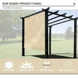 90% UV Block Sun Shade Privacy Panel with Grommets on 4 Sides for Patio ...