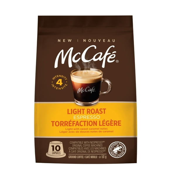McCafé Espresso Light Roast Coffee Capsules, Nespresso Original Line ...