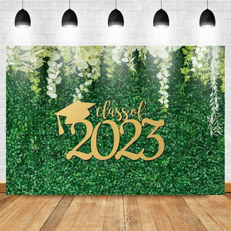 Graduation Background Green