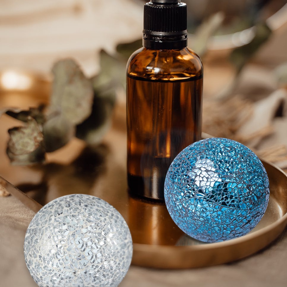 6 Pieces 2.36 Inch Mosaic Sphere Balls Decorative Glass Balls ...