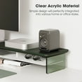 Fenge Acrylic Monitor Stand Riser, 42.5 Inches Dual Monitor Stand with ...