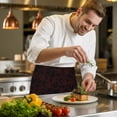 Abstract Kitchen Restaurant Half Waist Apron, Red Bicycles Line Texture ...