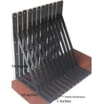 24 Pack L14 x H 10" Black Heavy Duty Shelf Brackets with Screws Metal ...