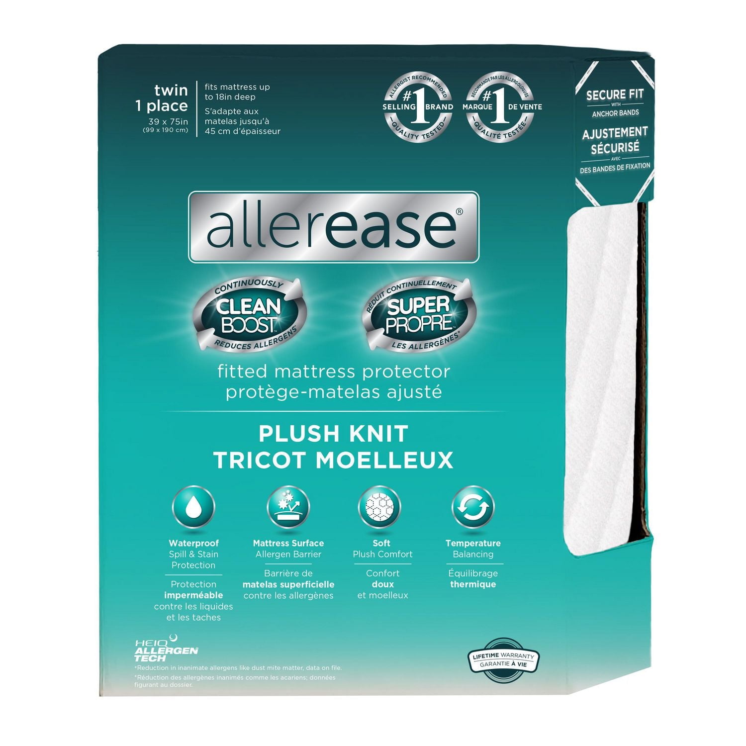 Click here for Aller-Ease Allerease Cleanboost Plush Knit Fitted... prices