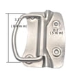2pcs Silver 4 Inch Pull Ring Handle Nickel Plating Foldable Air Box ...