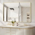 Anyrose 36"x 48" Bathroom Mirror Framed Rectangle Mirror Large ...