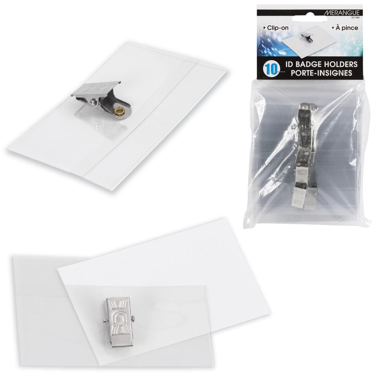 Click here for Merangue Badge Holder With Clip  30 Pack 3-1/2 X 2... prices