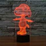 JT 3D Dog Night Light, Multi Color Changing Illusion Lamp, LED Home DÃ ...