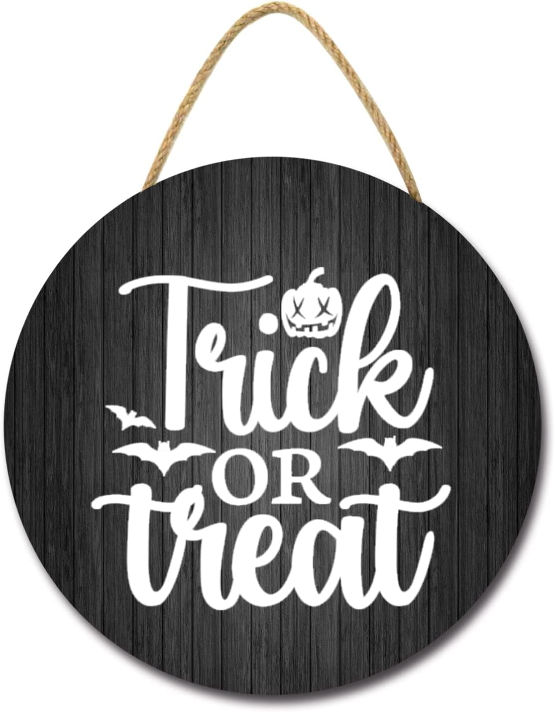 Eveokoki 12" Trick or Treat Halloween Decoration Halloween Sign for ...