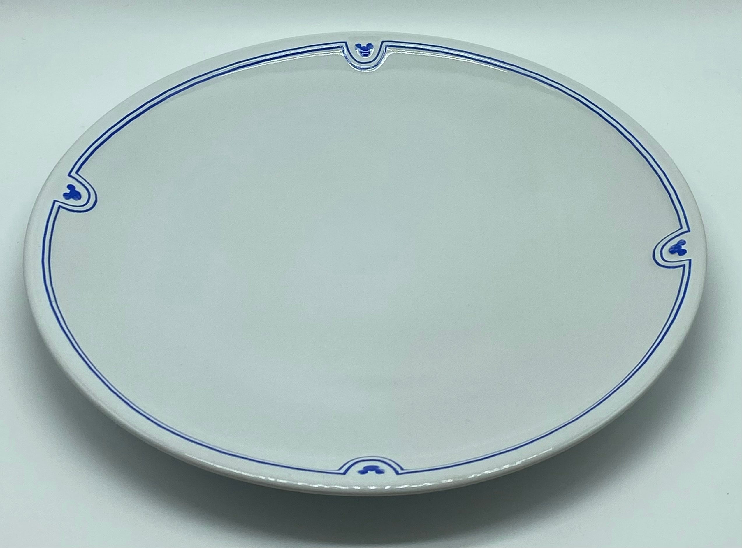 Disney Parks Homestead Blue Mickey Icons Dinner Plate New - Walmart.com