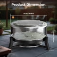 BALI OUTDOORS 22 Inch Smokeless Fire Pit Portable Wood Burning Firepit ...