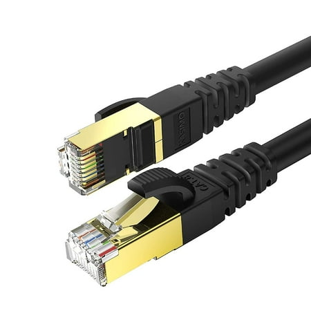 Cat 8 Ethernet Cable,internet Cable With Gold Plated Rj45 Connectors 40 ...