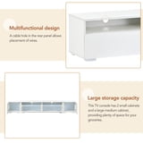 UBesGoo Rattan Style TV Console Table for TVs Up to 90" High Gloss TV ...