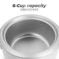 Elite Cuisine ERC350 6 Cup Rice Cooker with Glass Lid - Walmart.com