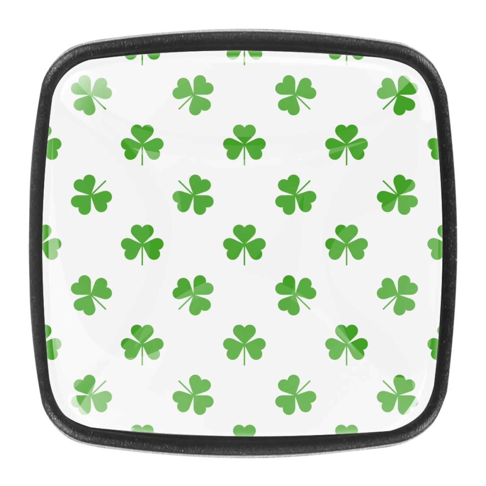 4 Pcs Square Cabinet Handle Cupboard Knob Drawer Pulls Handle Clover ...