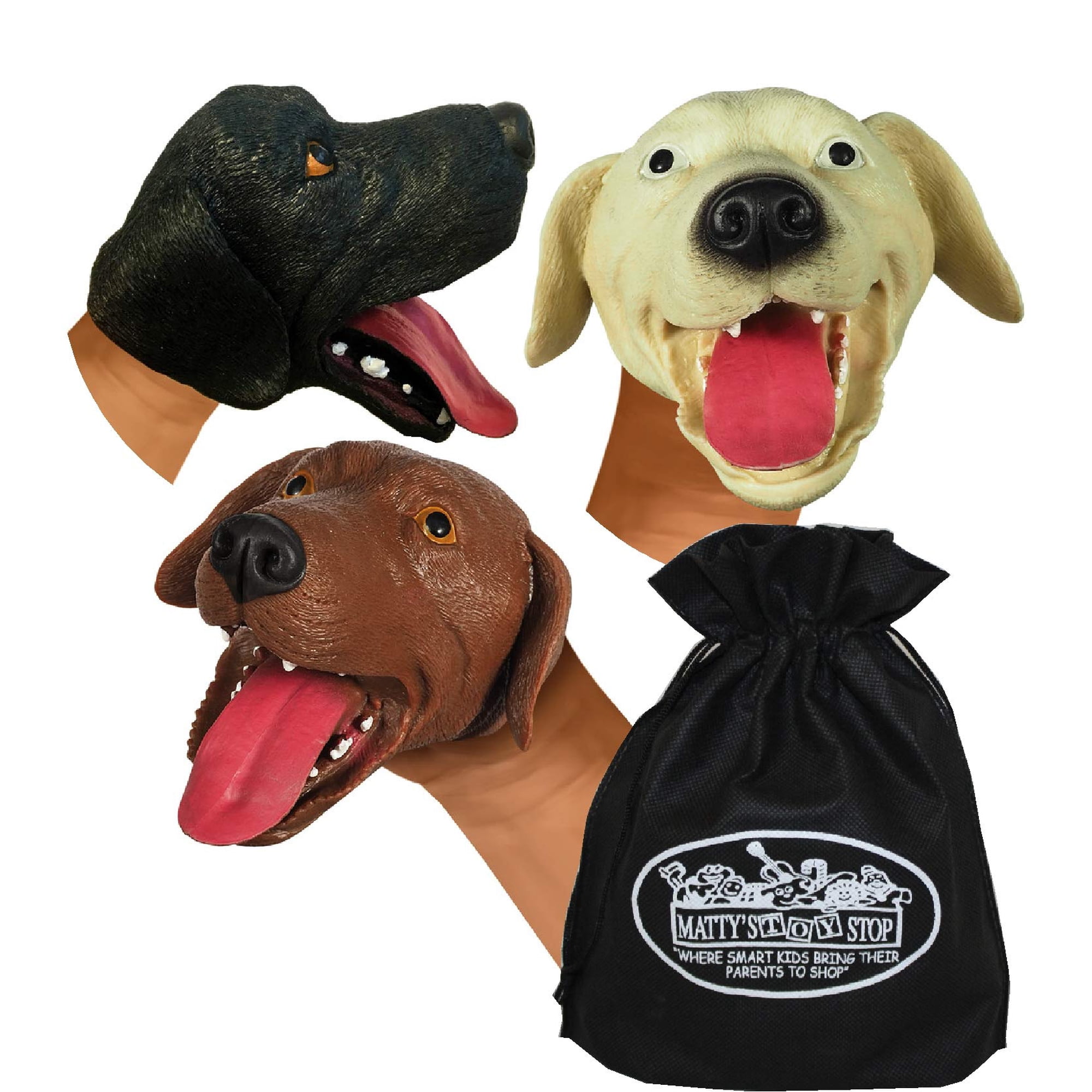 Click here for Hand Puppets Schylling Dogs 3-Pack With Storage Ba... prices