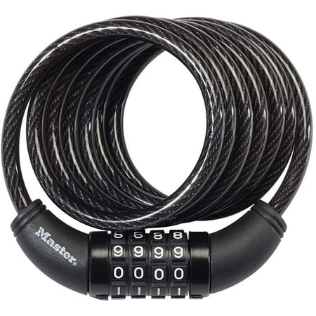 Master Lock Cable Lock, Set Your Own Combination Bike Lock, 6 ft. Long ...