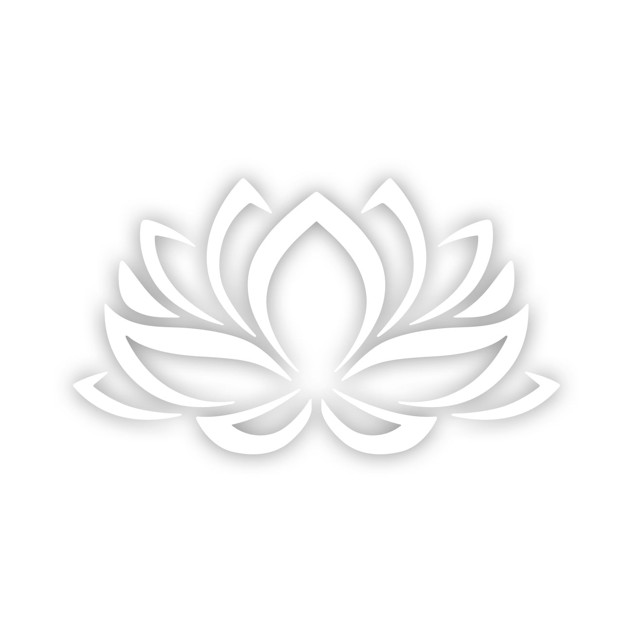 Lotus Flower Sticker Decal Die Cut - Self Adhesive Vinyl - Weatherproof ...