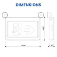 Running Man Green Exit Signs With Emergency Lights For Business ...