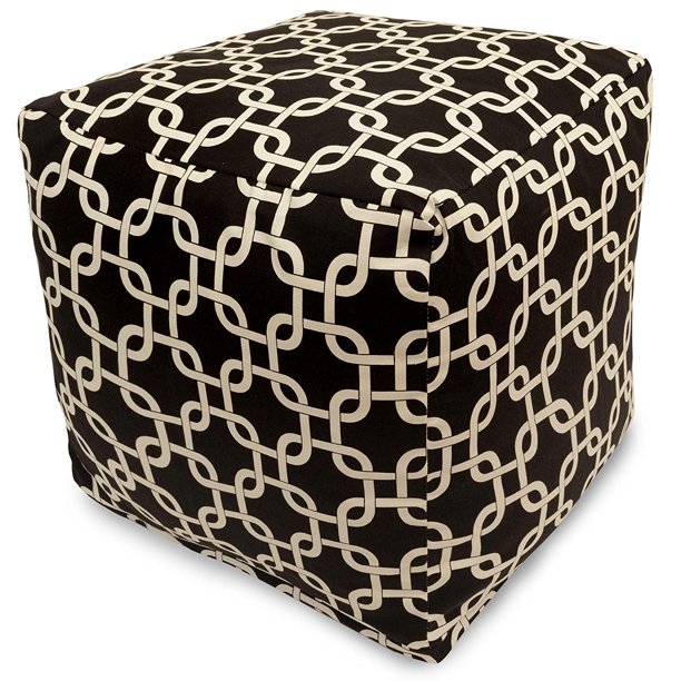 Majestic Home Goods Links Indoor/Outdoor Bean Bag Cube, Multiple Colors ...