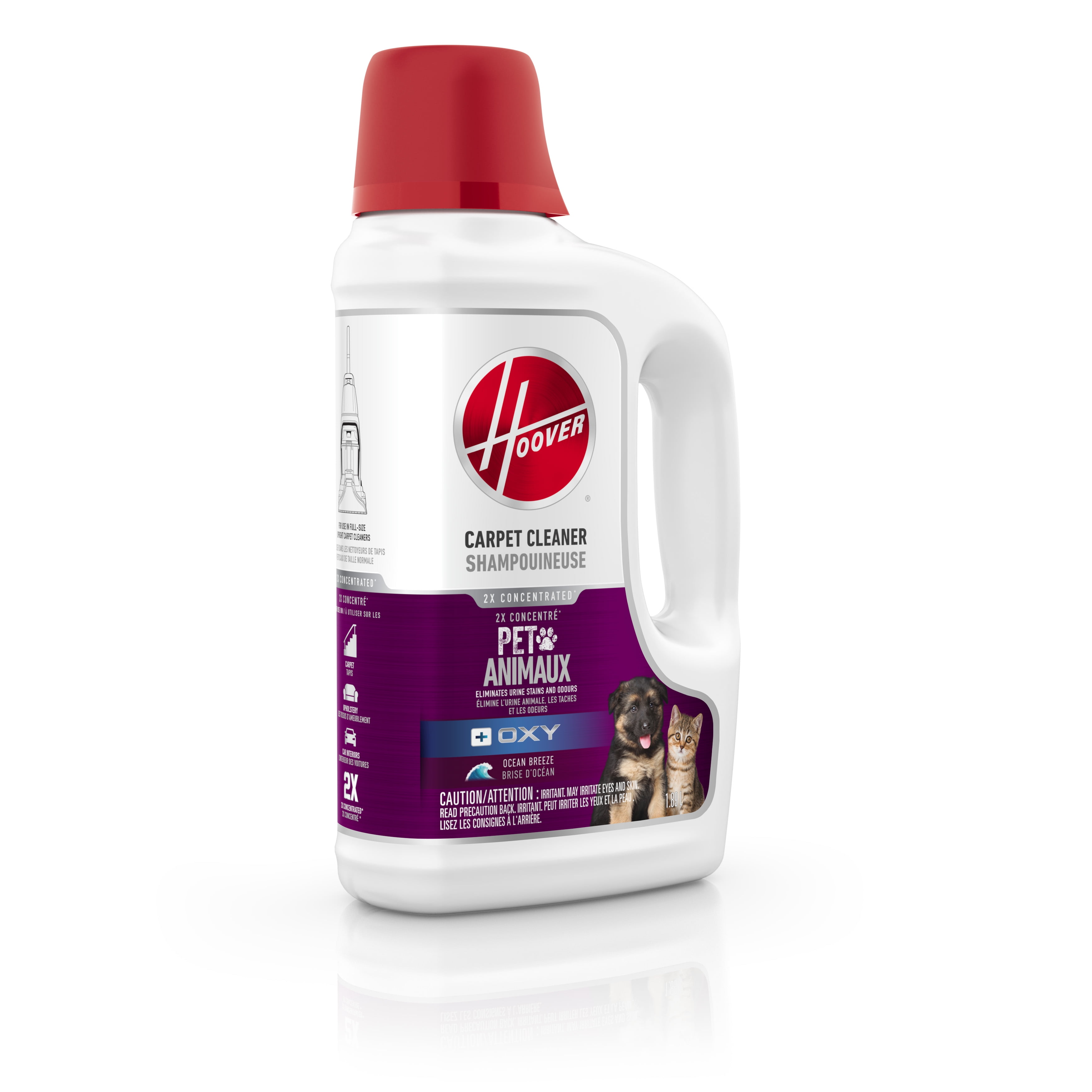HOOVER Oxy Pet Urine & Stain Eliminator Carpet Cleaning Formula UDC ...