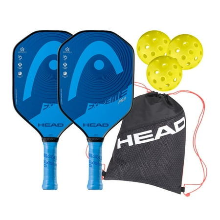 HEAD Extreme Pro 2 Composite Pickleball Paddle Bundle with Carrying Bag ...