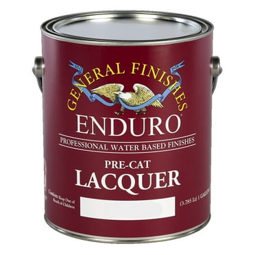 General Finishes, ENDURO Pre-Cat Lacquer, Semi-Gloss, Gallon - Walmart.com