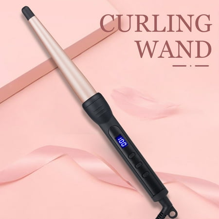 Ceramic Conical Curling Wand, Cone Curling Iron,Thick and Thin Curling ...