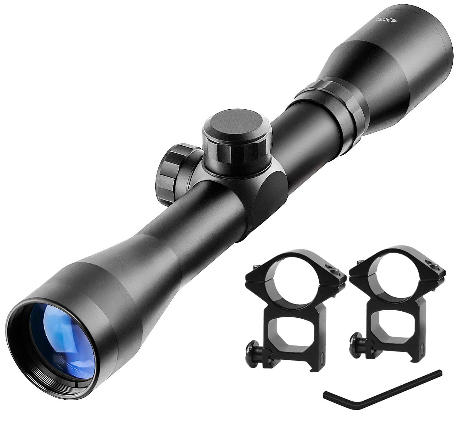 Beileshi 4x32 Compact Rifle Scope,Crosshair Optics Hunting Scope with ...
