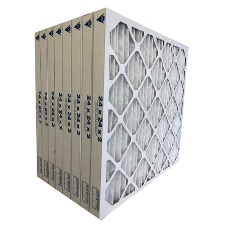 United Filter 24x24x2 MERV 8 Pleated HVAC AC Furnace Air Filters (8 ...