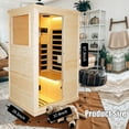 OUTEXER Infrared Sauna 1 Person, Full Spectrum Infrared Sauna for Home ...