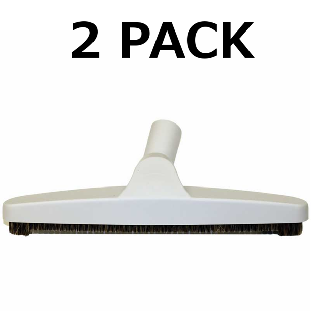2 Premium 12" Bare Floor Brush for Central Vacuum & Portable Light Gray ...