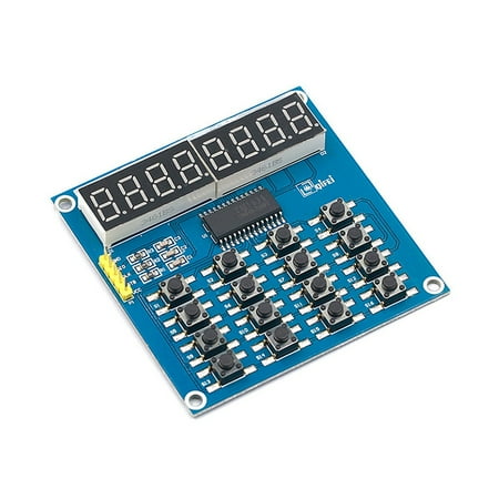 juguse LED Display Digital Tube Module 3-wire Modules 8-bit Key Keypad ...