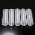 Ludlz 100Pcs 27mm Coin Capsules Round Plastic Coin Holder Case with ...