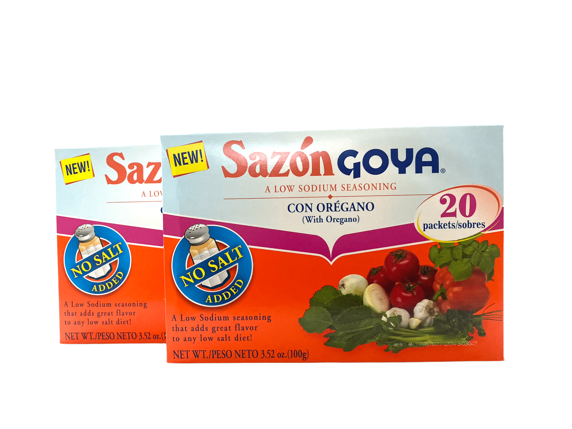 Goya Saz?n Low Sodium Seasoning Natural & Complete, 3.52 Ounce (Pack of 2) - Walmart.com