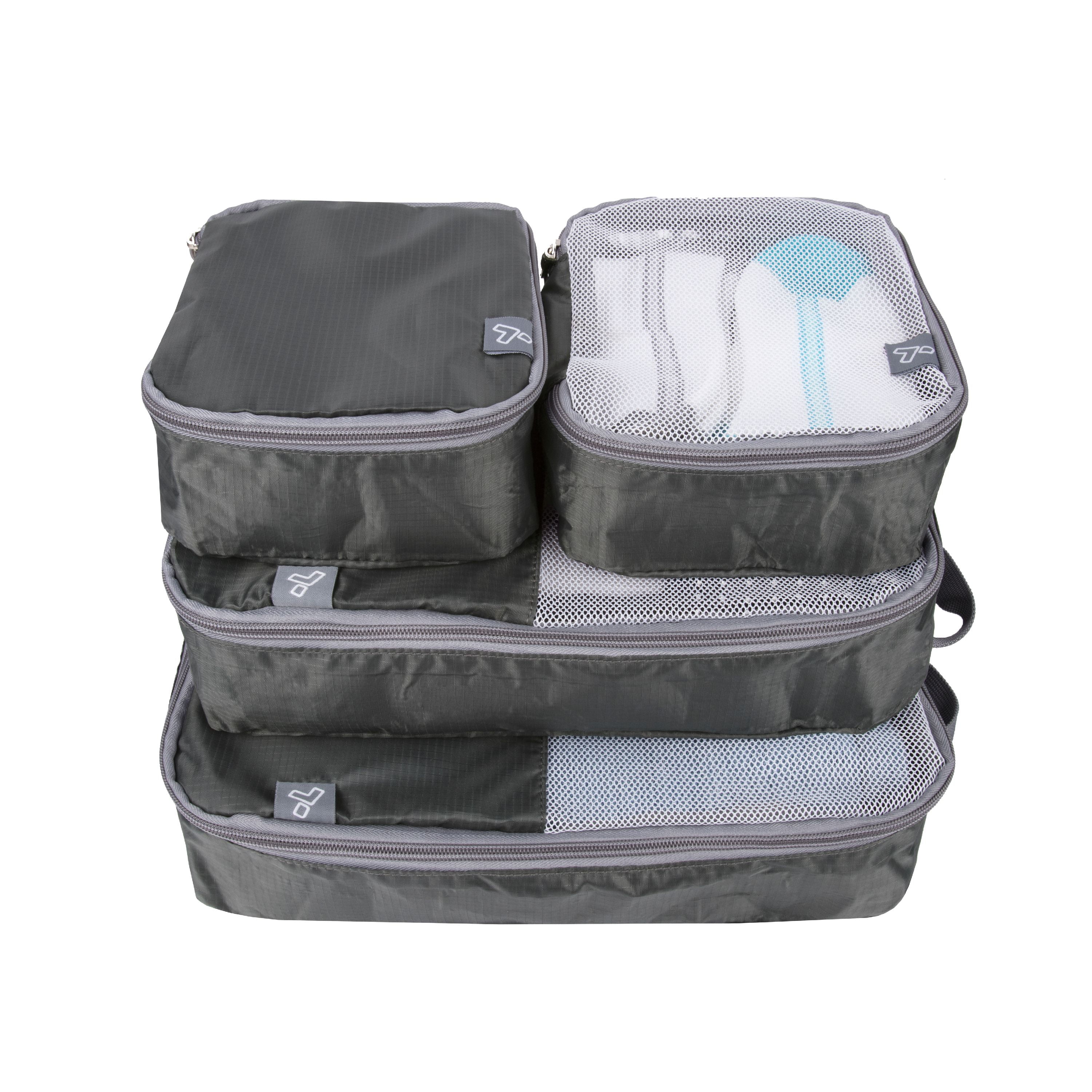 Travelon Set of 4 Soft Packing Organizers (Charcoal) - Walmart.com