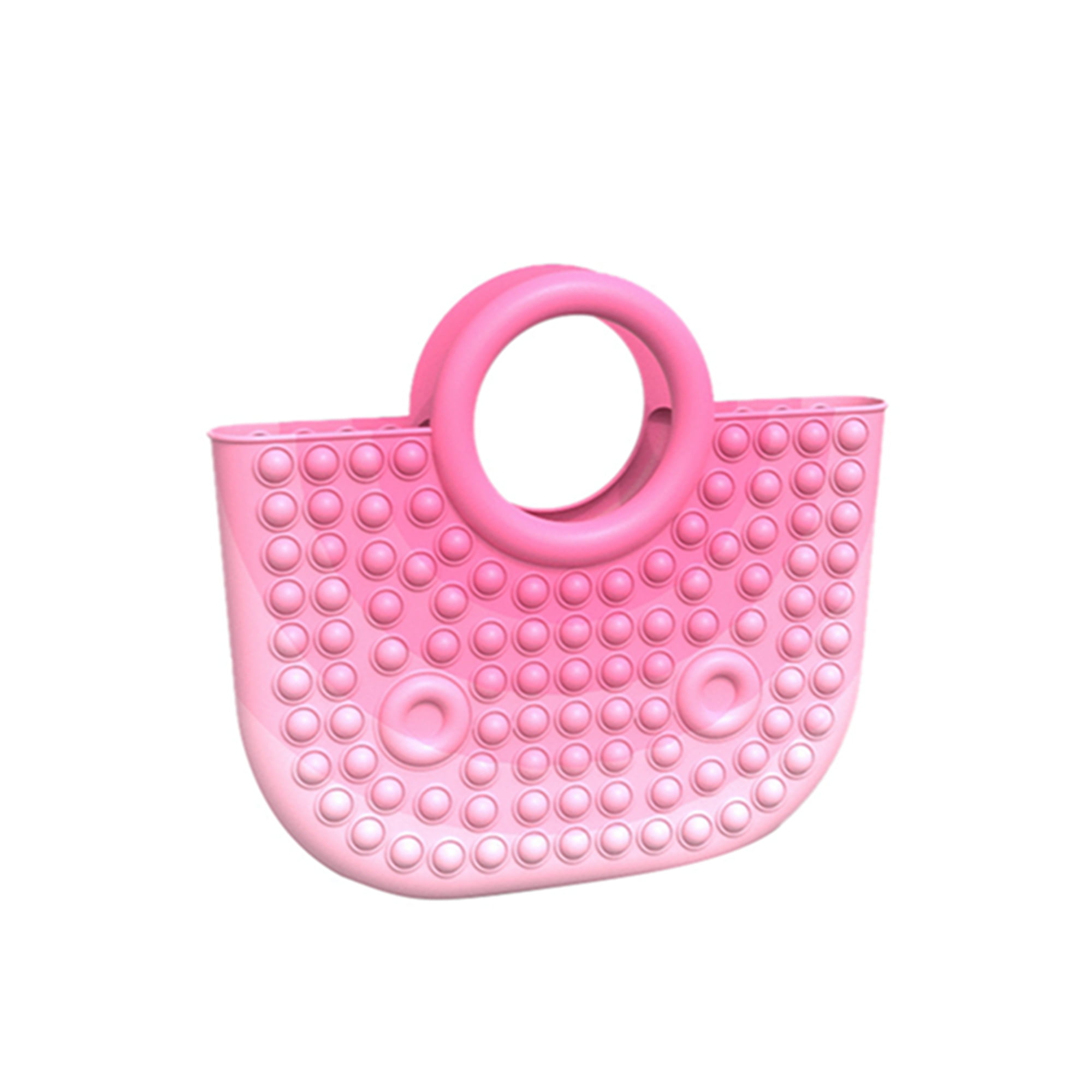 Push Bubble Handbag Pop Women Tote Bag Silicone Pressure Relieving ...