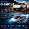 Cyber Style Remote Control Car and Boat Set, 2.4GHz RC Truck and Speed ...