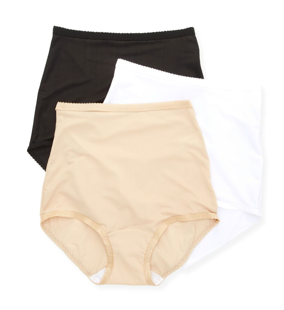 Women's Shadowline 17005pk Spandex Classics Brief Panty - 3 Pack (Nude ...